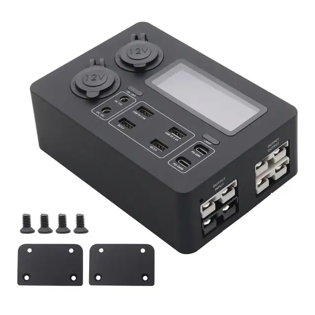 12V Mini Power Box - 2 x Anderson, 6 x USB & 2 x Cig Sockets – Camping ...