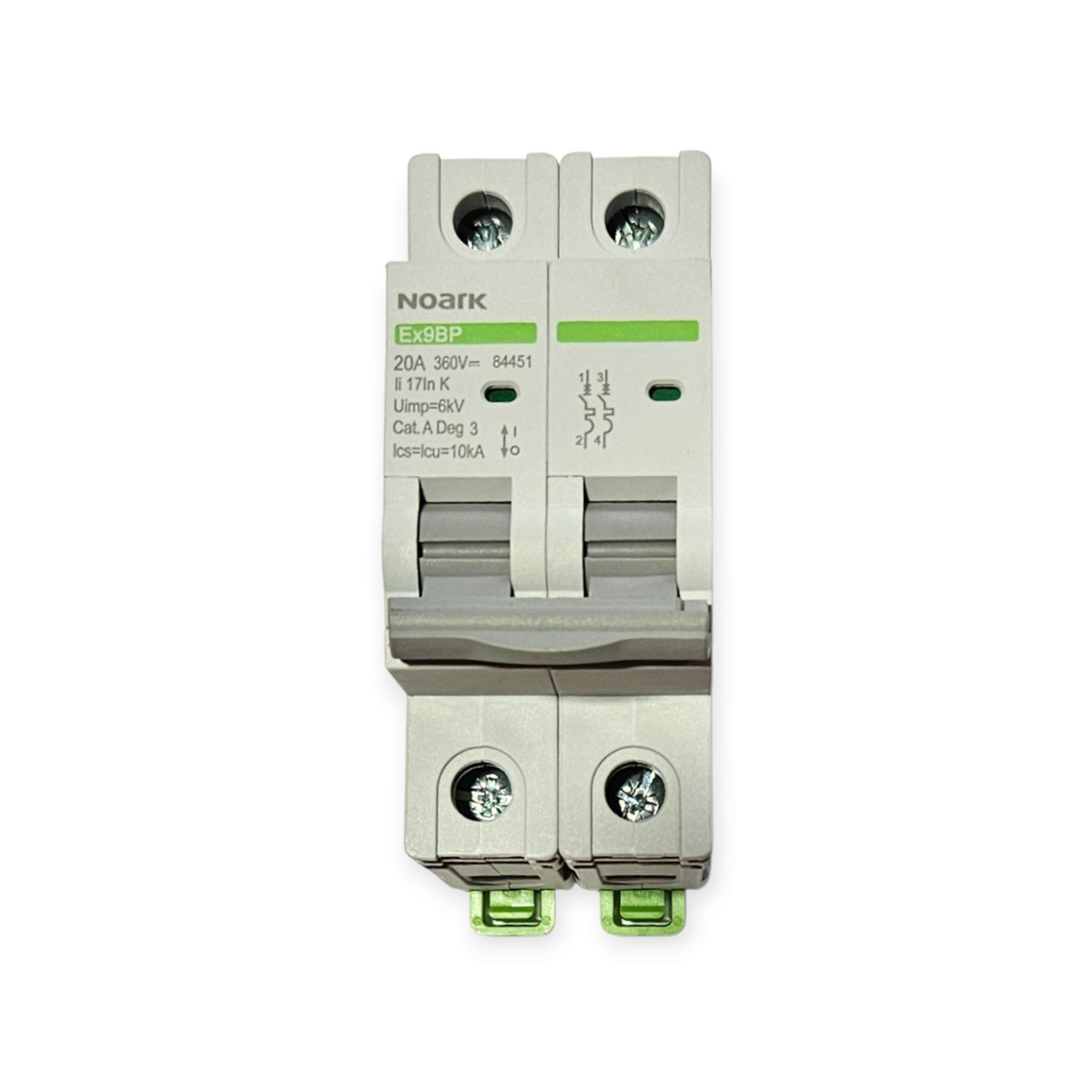 Noark 2 pole DC Circuit Breaker MCB 20A / 25A / 32A / 50A – Camping ...