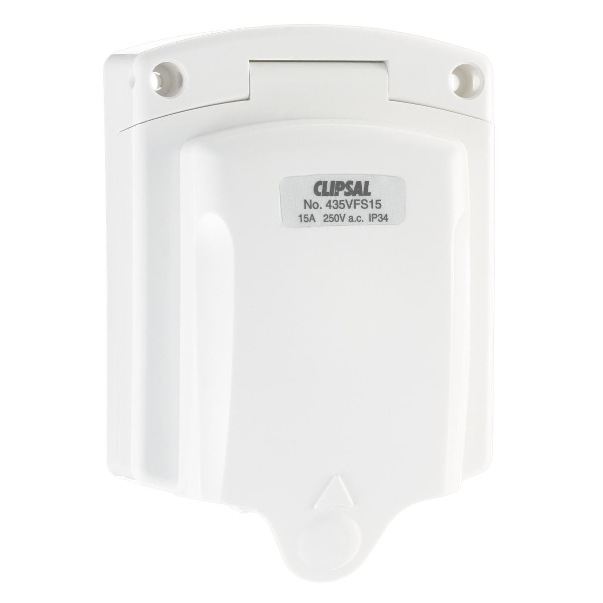Clipsal Inlet socket 3 pin 240v 15A IP34 White or Black – Camping Power ...