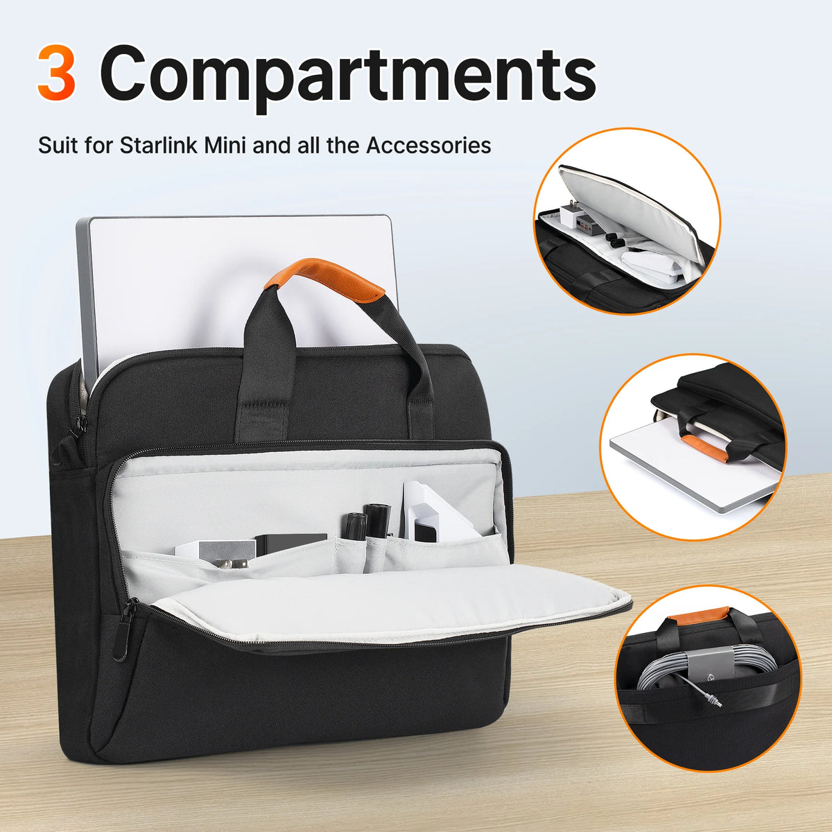 Starlink Mini Carrying Case – Lightweight, Protective Travel Briefcase ...