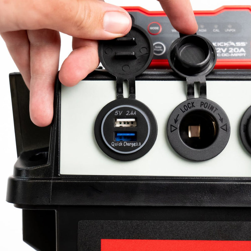 Battery Box With Integrated 20A DCDC Charger & Accessory Bundle ...