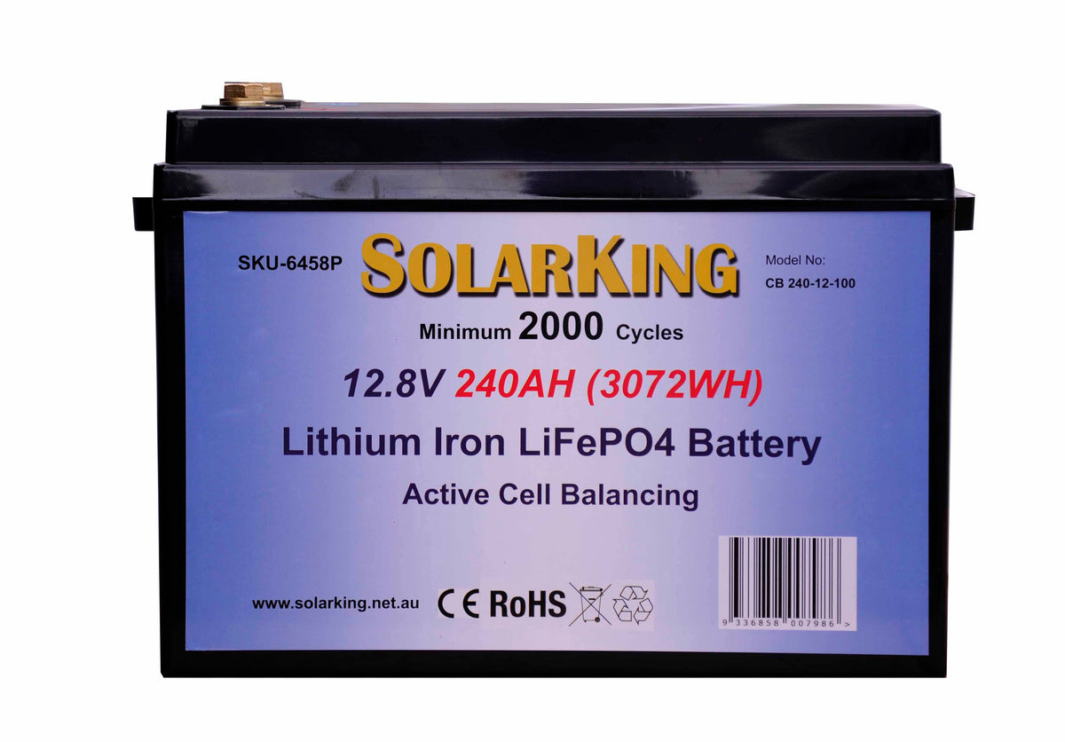 SolarKing 240AH lithium battery – Camping Power Solutions